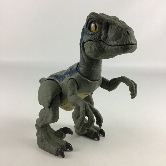 Jurassic World | Toys | Jurassic World Primal Pal Blue Velociraptor ...